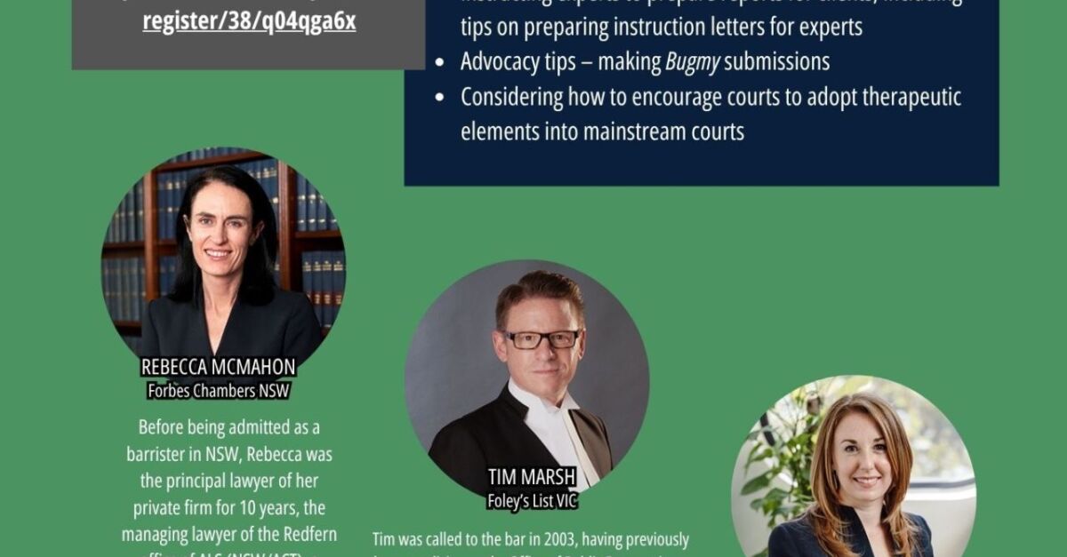Doogue + George & Bugmy Bar Book CPD event with Tim Marsh | Foleys List