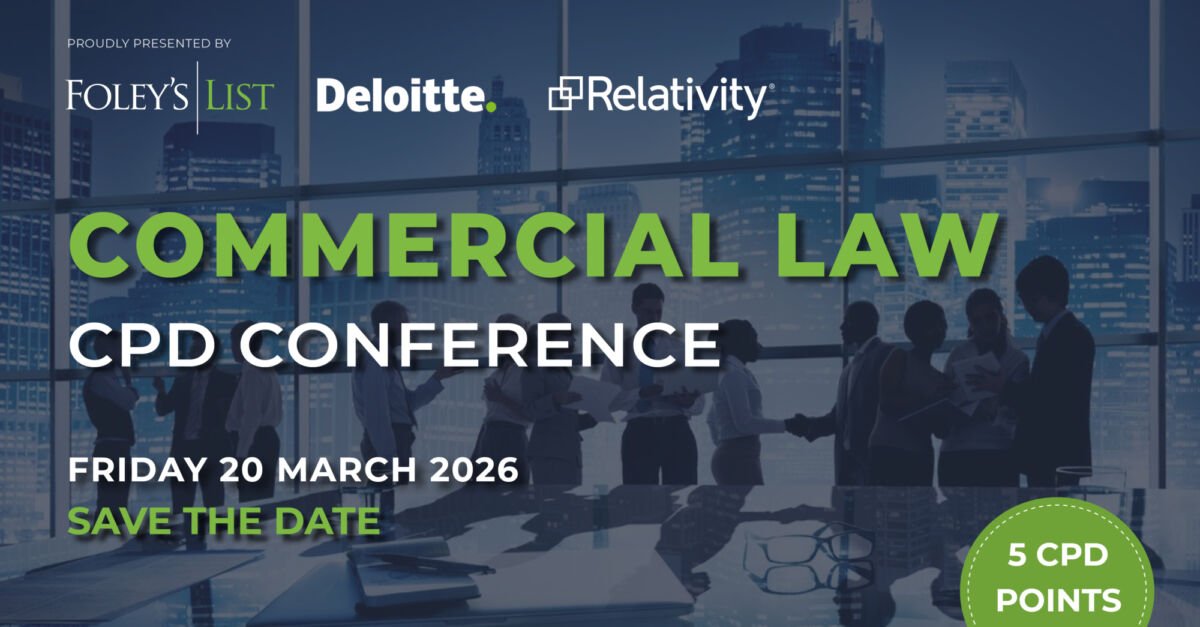 Commercial Law CPD Conference - Save the Date | Foleys List