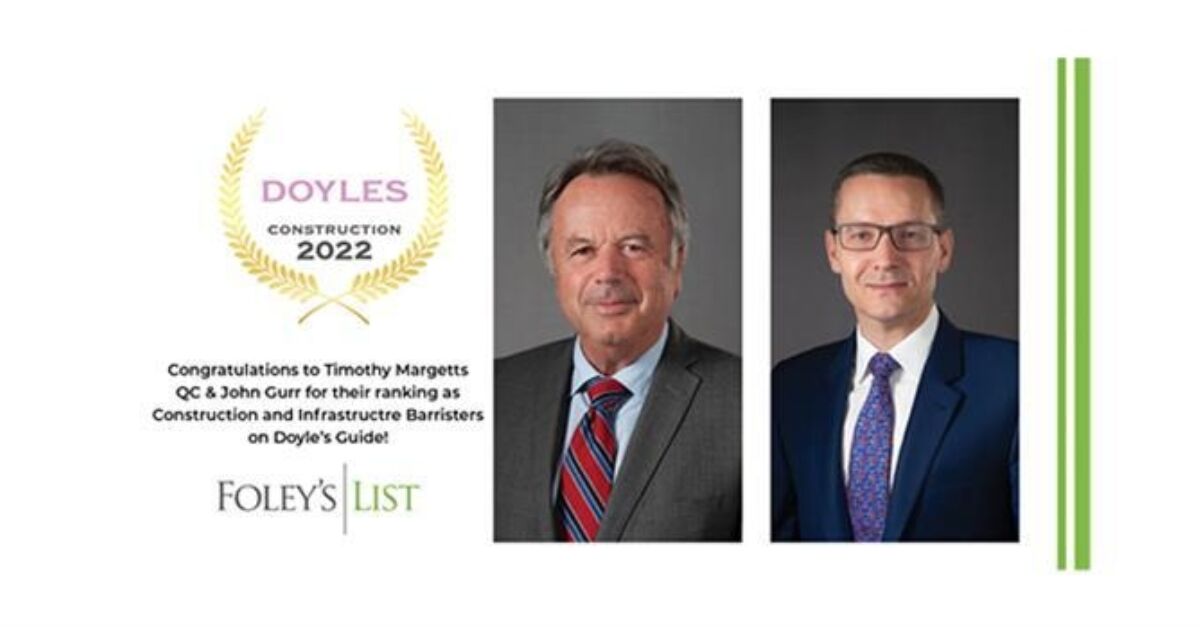 Leading Construction & Infrastructure Barristers - Doyle's Guide 2022 ...