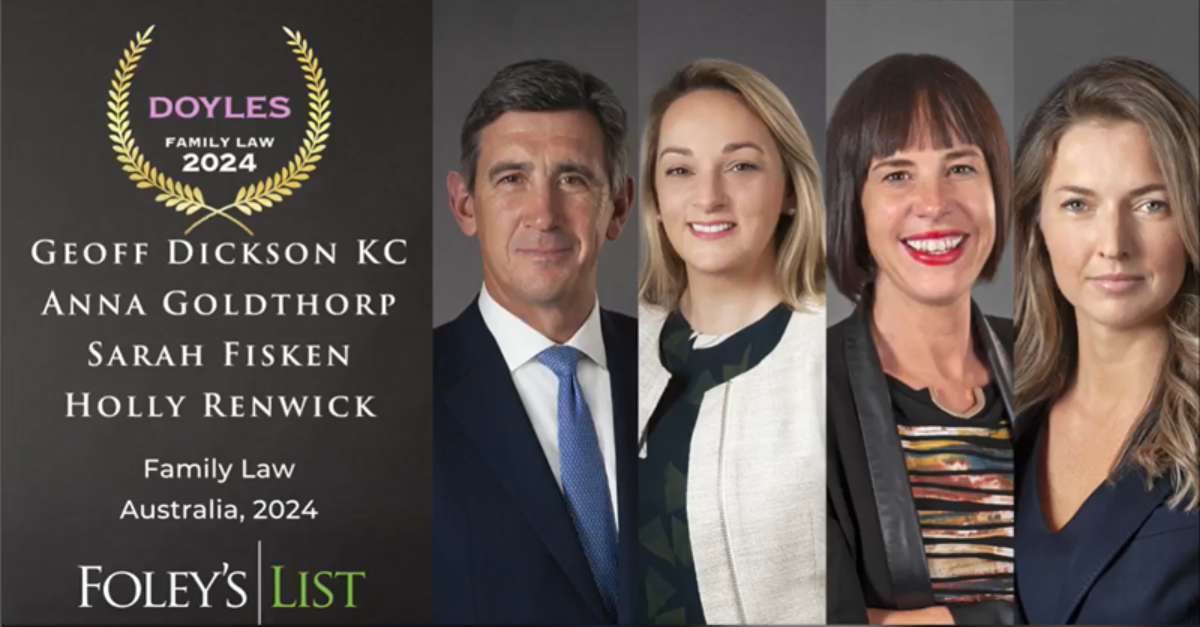 Leading Family Law Barristers Australia - Doyle's Guide | Foleys List