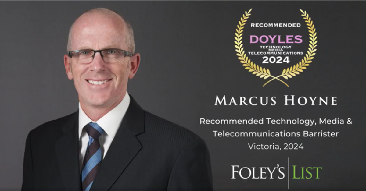 Marcus Hoyne ranked in Doyle's Guide - 2024 | Foleys List