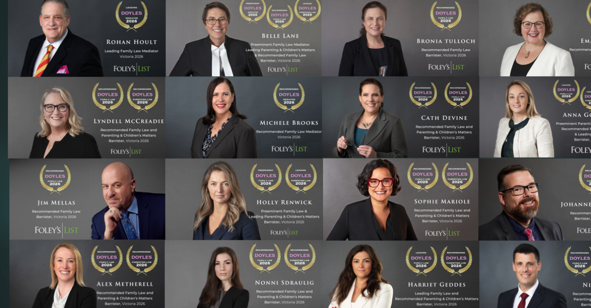 Leading Family Law Barrister Victoria – Doyle's Guide 2026 | Foleys List