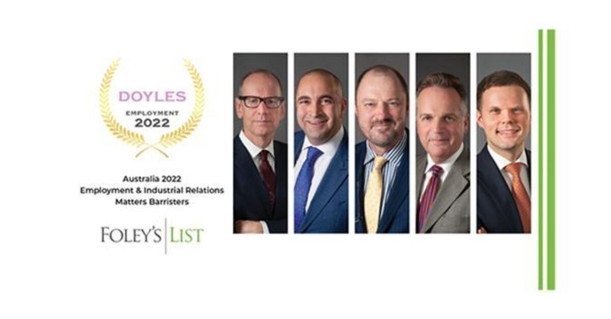 Leading Employment Barristers - Doyle's Guide Australia | Foleys List