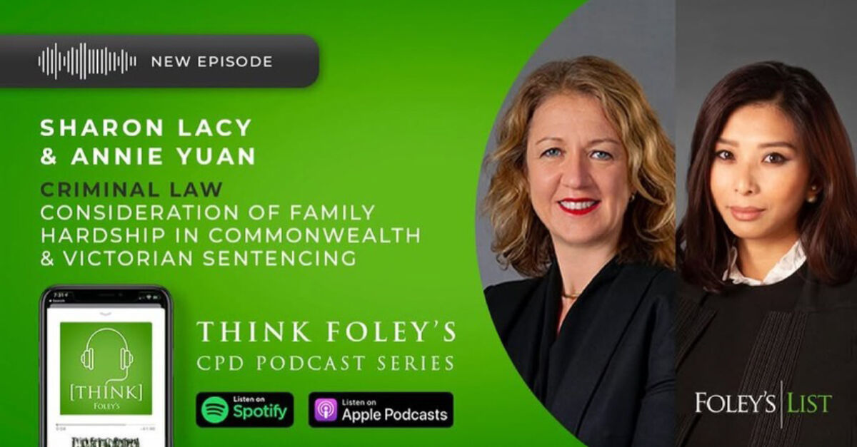 Consideration of Family Hardship in Commonwealth & Victorian Sentencing ...