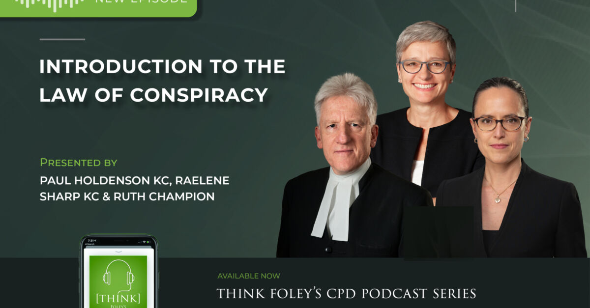 An Introduction to the Law of Conspiracy | Foleys List