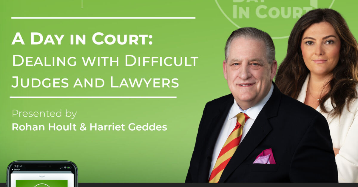 Daze In Court - Dealing with Difficult Judges and Lawyers | Foley's List